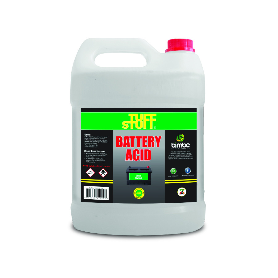 Tuff Stuff Battery Acid 750ml | Electrolyte Maintenance for Lead-Acid ...